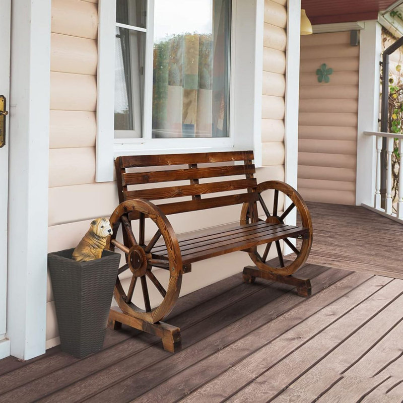 August Grove® Brylynn Wood Outdoor Bench | Wayfair